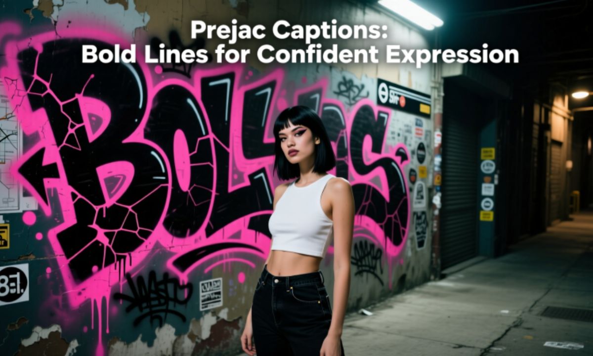 Prejac Captions: Bold Lines for Confident Expression